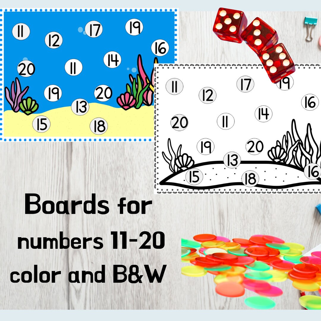 Ocean Theme Learning, Ocean Roll and Cover, Ocean Math, Ocean Preschool ...