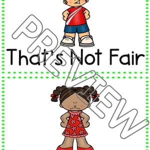 Fairness Social Skills Story, Fairness Lesson, It's Not Fair Story ...