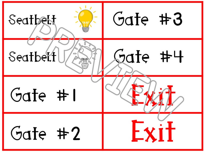 Airport Dramatic Play Set, Airport Pretend Play, Printable Dramatic ...