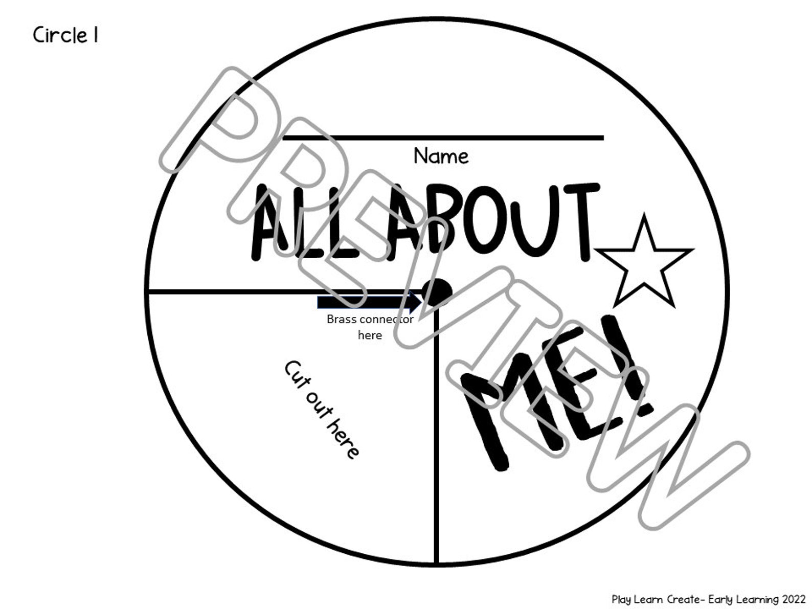 All About Me Craft All About Me Theme Preschool Craft Printable All
