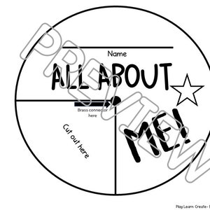 All About Me Craft, All About Me Theme, Preschool Craft, Printable All ...