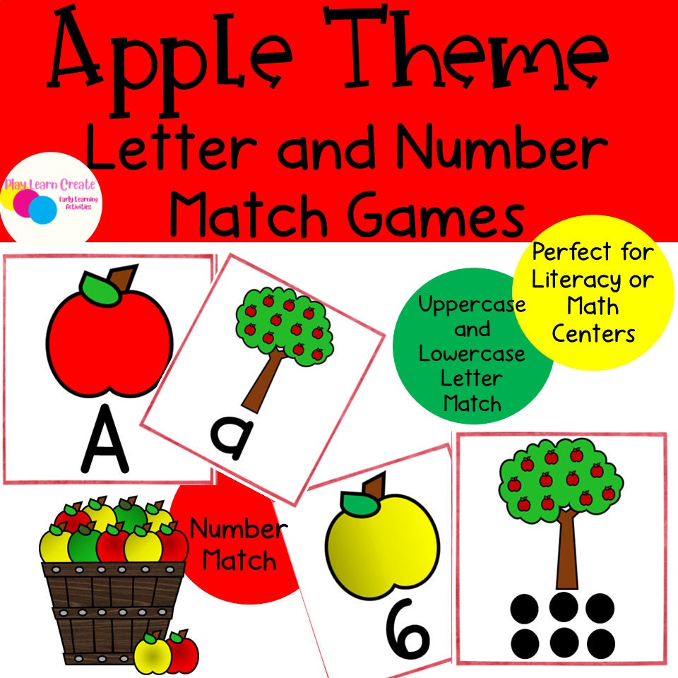 Apple Theme Preschool Learning, Preschool Centers, Apple Math, Apple ...