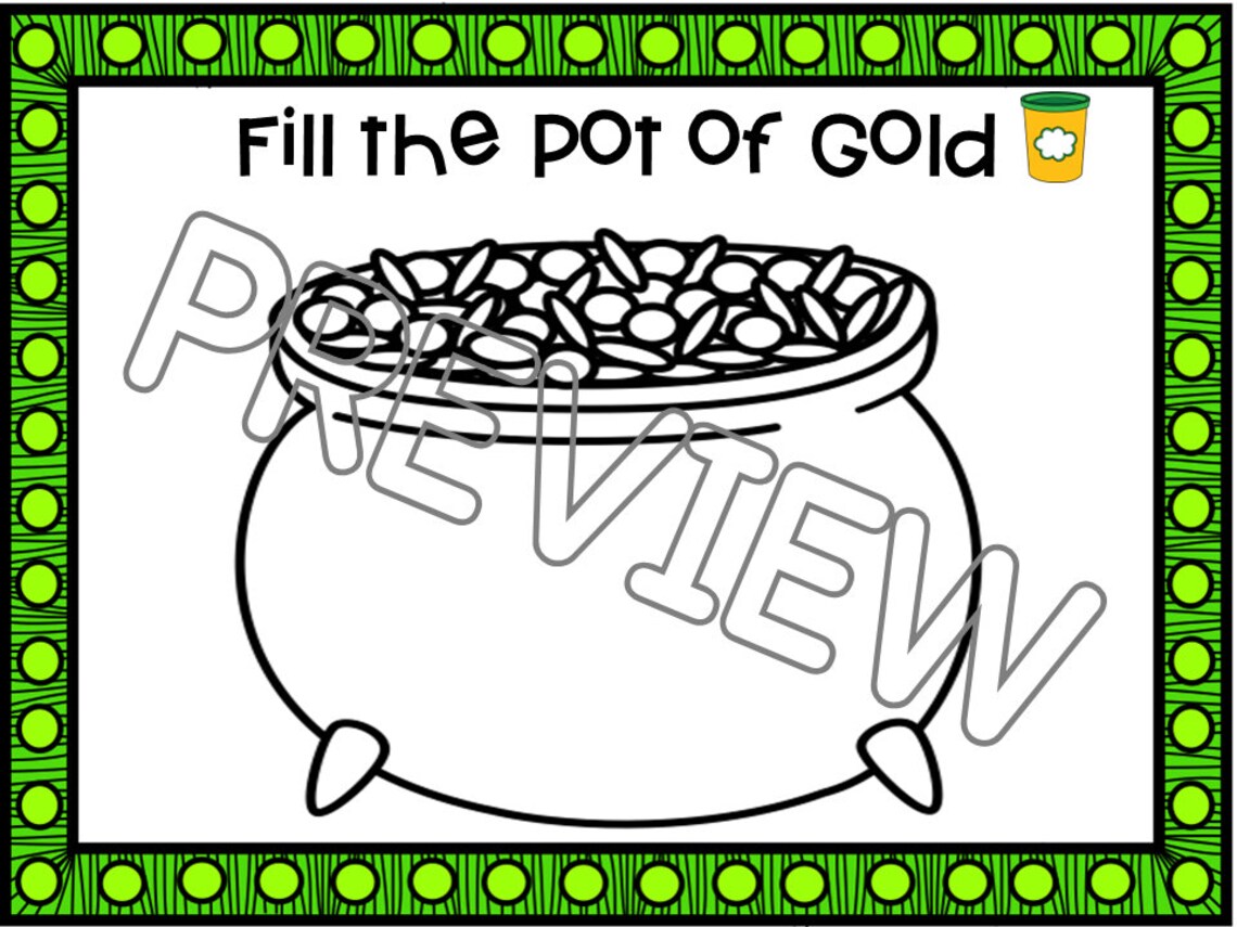 Printable St. Patricks Day Playdough Mats, Shamrock Playdough, Shamrock ...