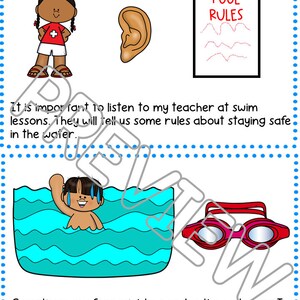 Swimming Lesson Social Skills Story, Printable Social Skills Story ...