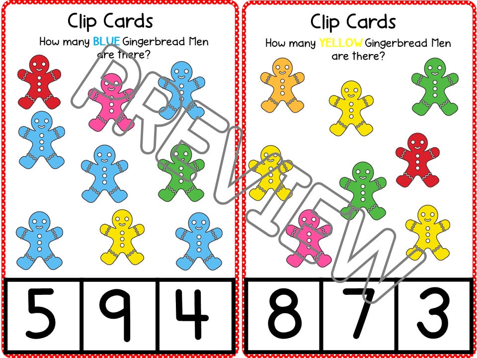 Gingerbread Theme Color Activities, Toddler Color Activities, Toddler ...