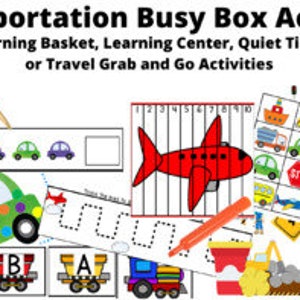 Busy Box Bundle, Preschool Busy Bags, Preschool Busy Box, Preschool ...