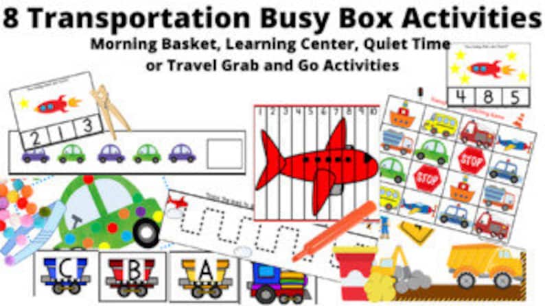 Busy Box Bundle, Preschool Busy Bags, Preschool Busy Box, Preschool ...