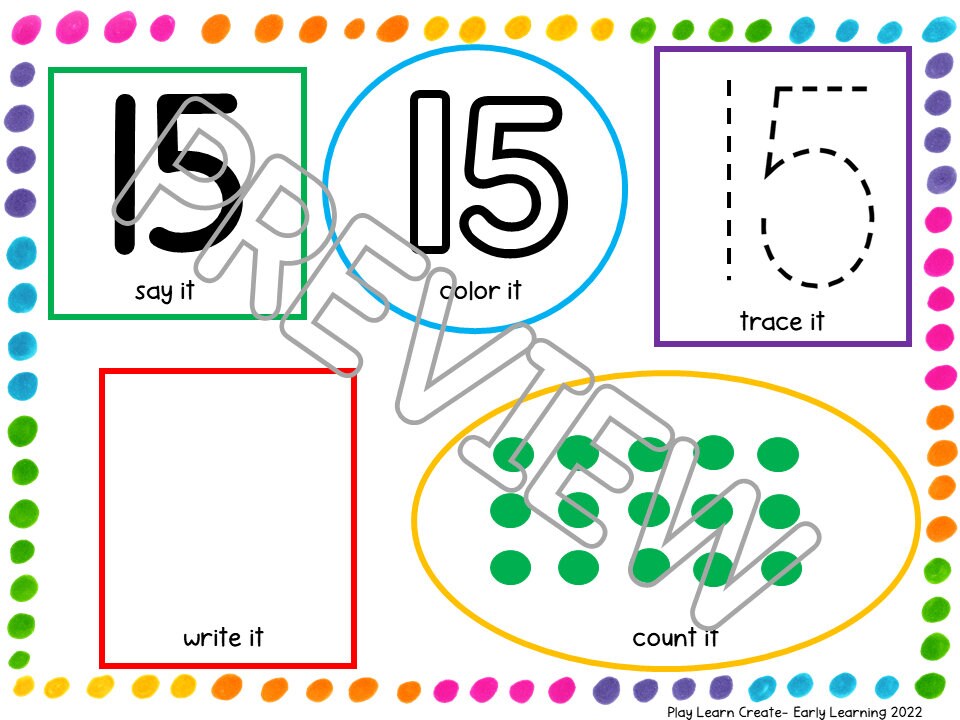 Teen Number Book, Number Activity Book, Number Printable, Preschool ...