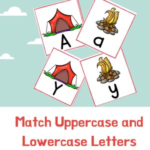 Camping Theme Printables, Printable Letter Activities, Preschool ...