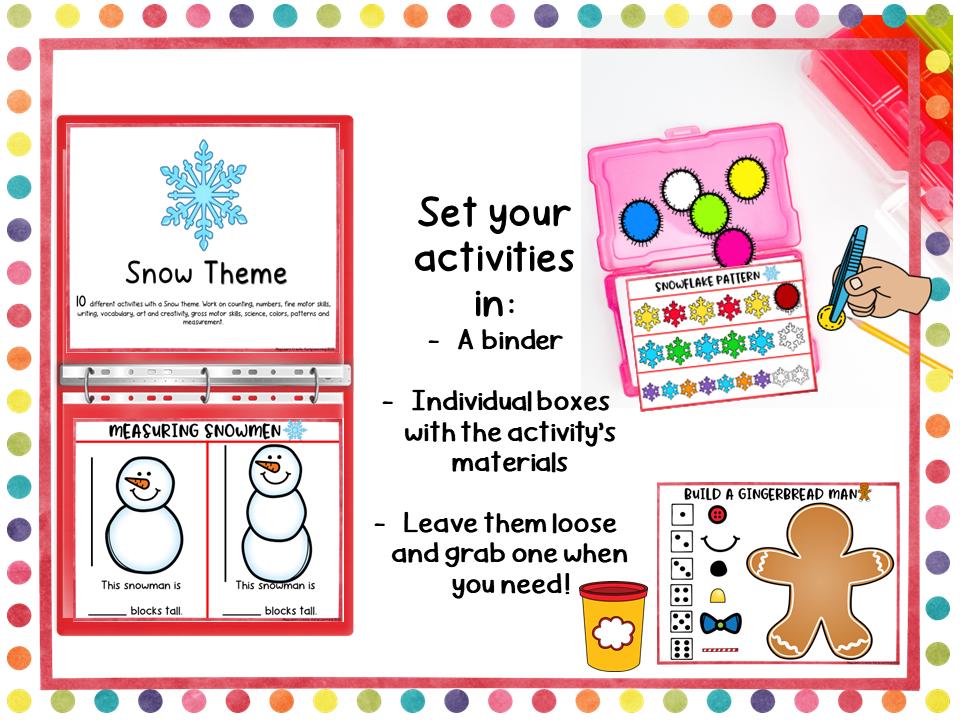 Preschool Monthly Subscription Binder, Preschool Workbook, December ...