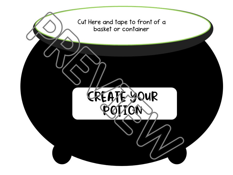 Halloween Potion Station Dramatic Play, Witch Dramatic Play, Halloween ...