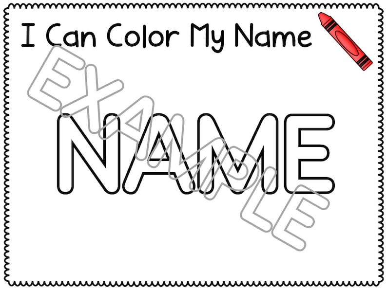 Personalized Name Workbook, Printable Name Book, Editable Name Activity ...