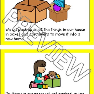Moving Social Skills Story, Printable Social Story, New House Story ...