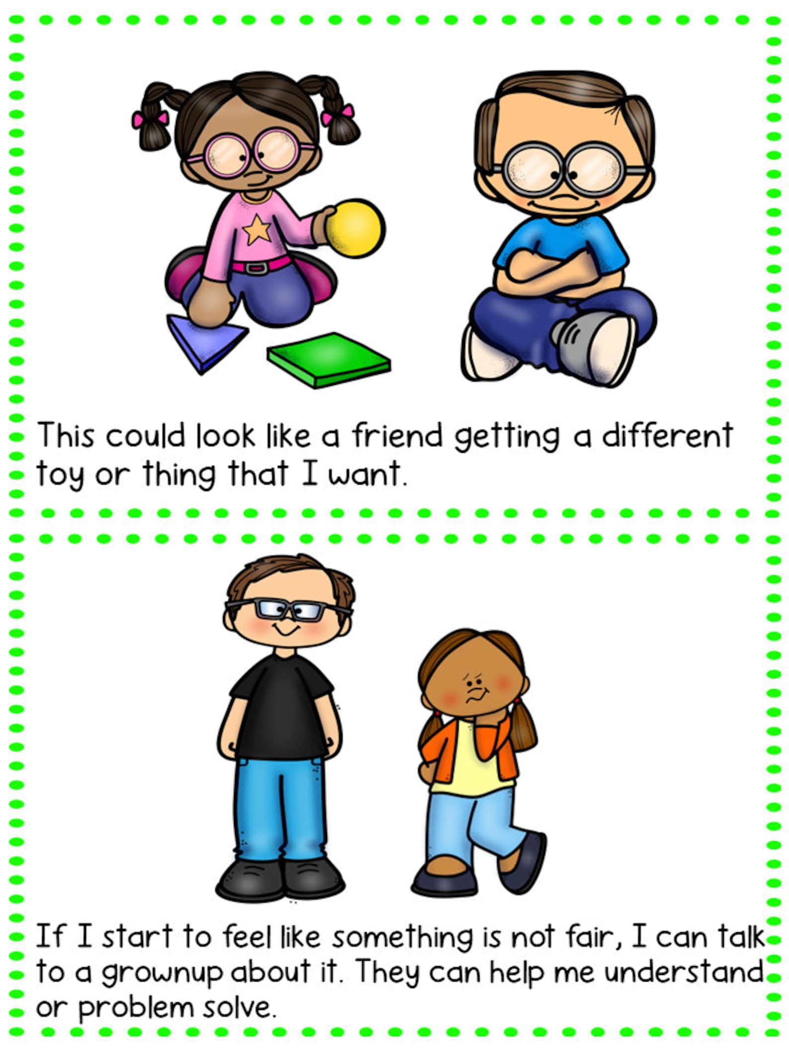 Fairness Social Skills Story Fairness Lesson It's Not - Etsy