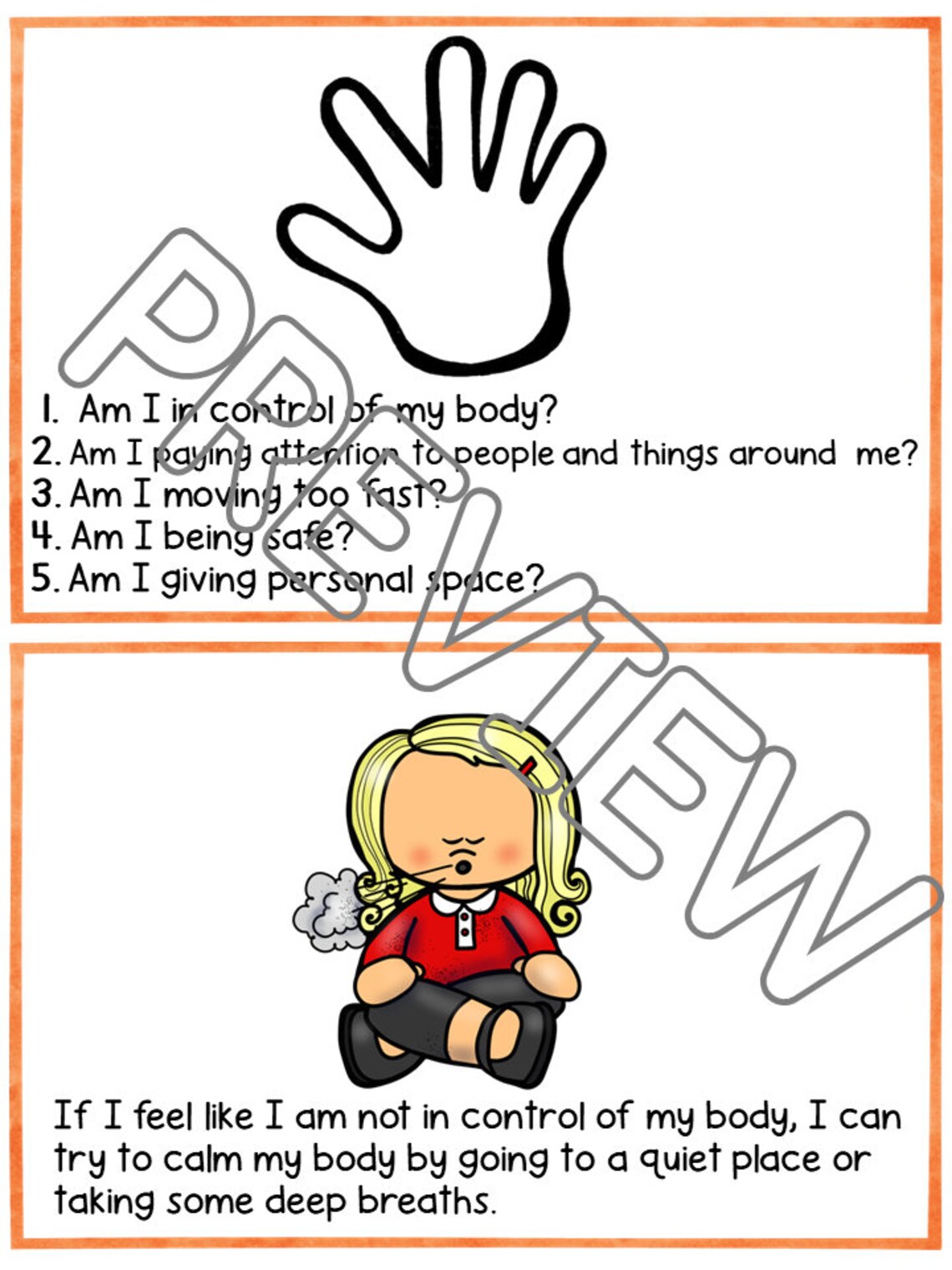 Body Awareness Social Skills Story, Body Safety Story, Body Safety ...