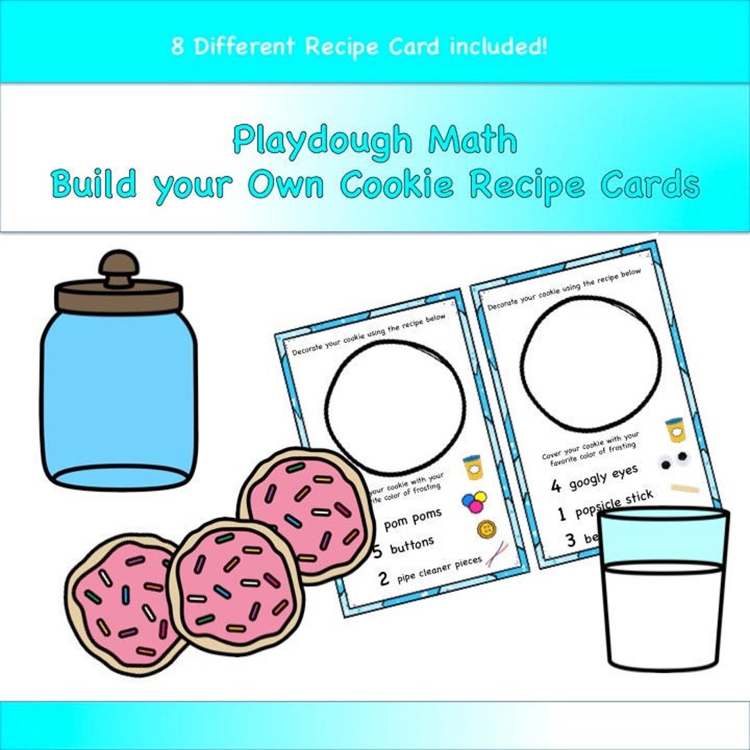 Cookie Playdough Mat, Bakery Theme Playdough, Playdough Learning ...