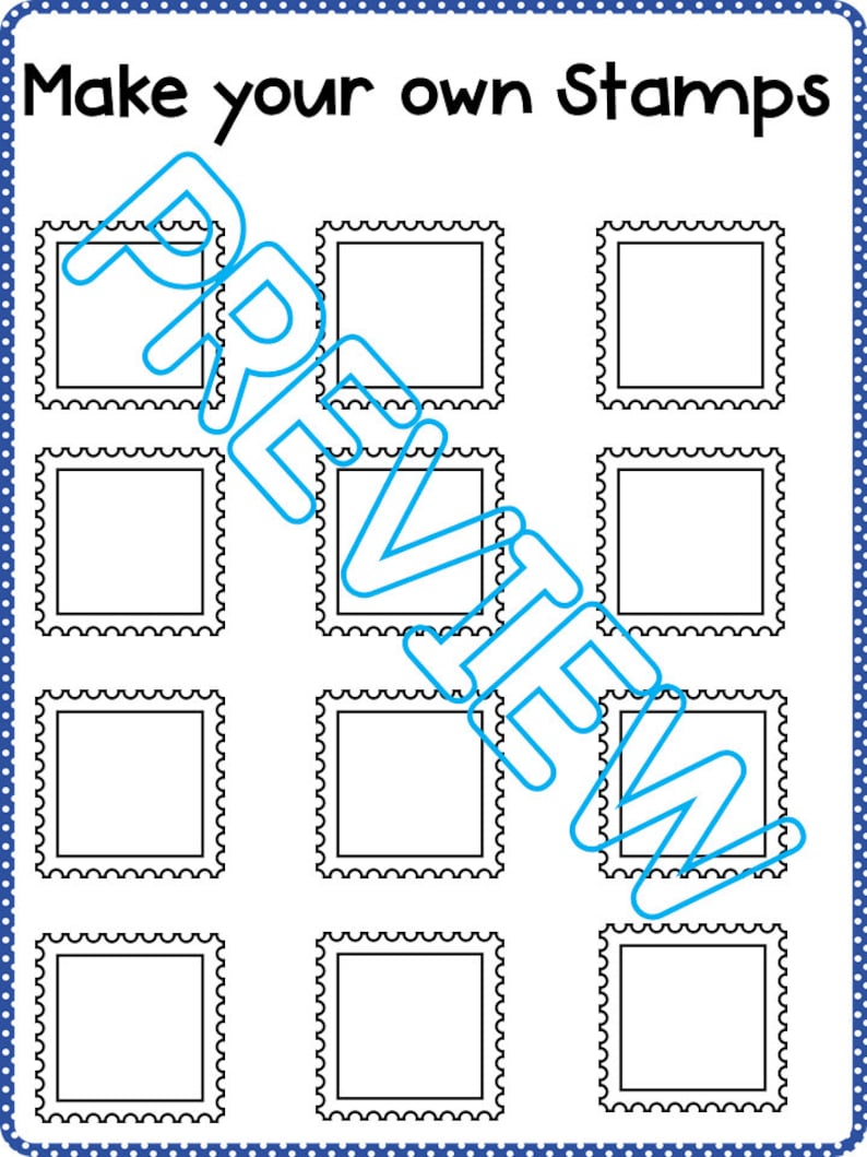 Post Office Dramatic Play Set, Printable Play, Pretend Play Kit ...