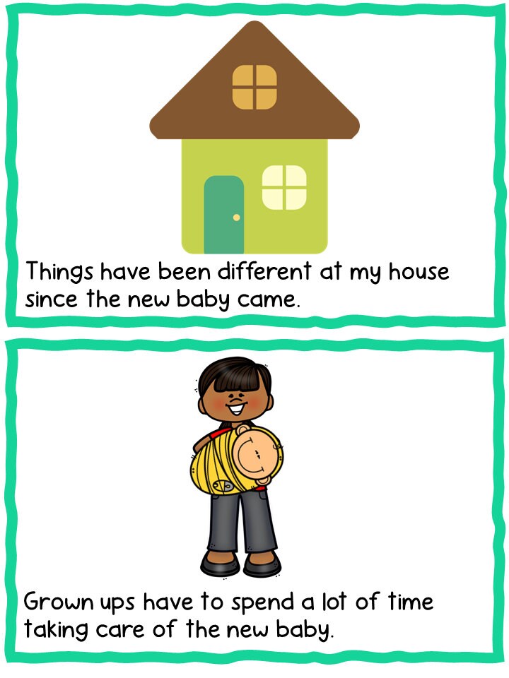 New Baby at Home Social Skills Story, Printable Social Skills Story ...