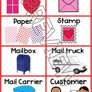Valentine's Day Dramatic Play Set, Valentine's Day Post Office, Post ...