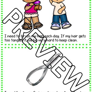 Taking Care of My Body Social Skills Story, Personal Hygiene Social ...