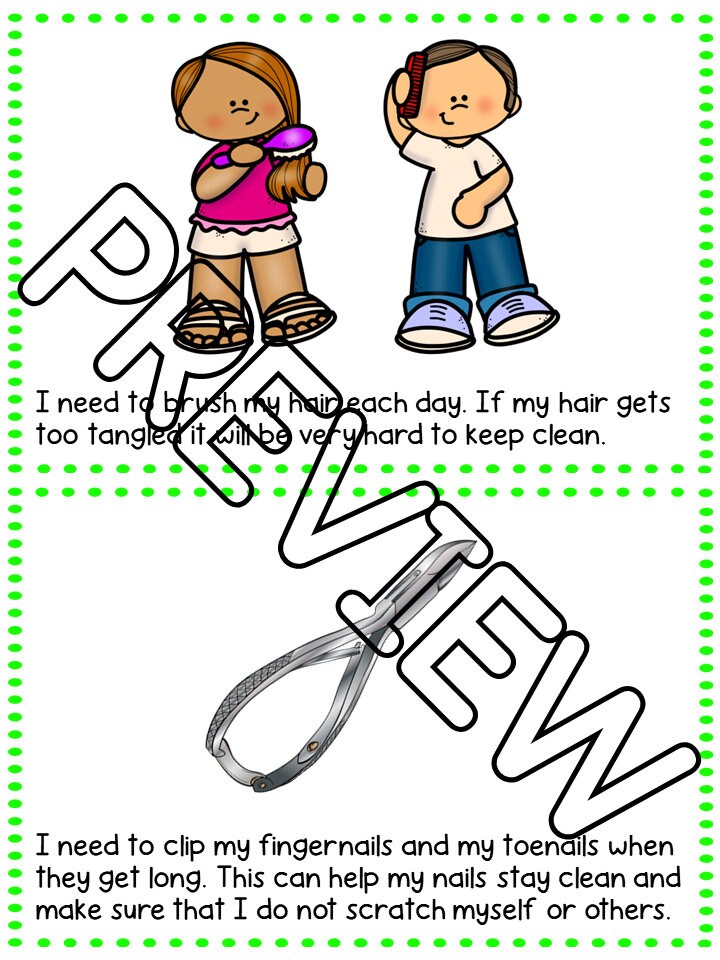 Taking Care of My Body Social Skills Story, Personal Hygiene Social ...