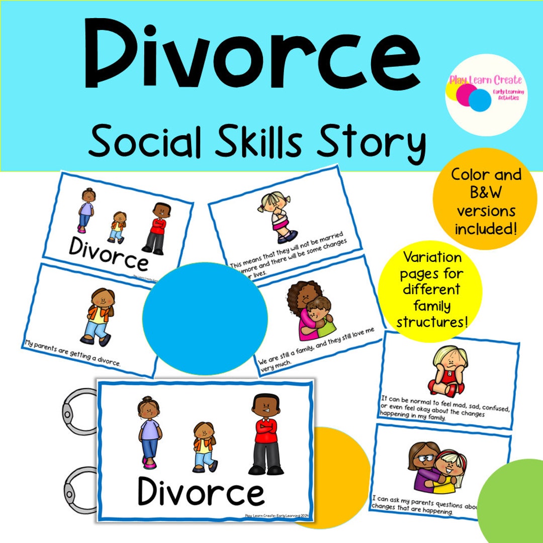 Divorce Social Skills Story, Family Change Story, Social Emotional ...