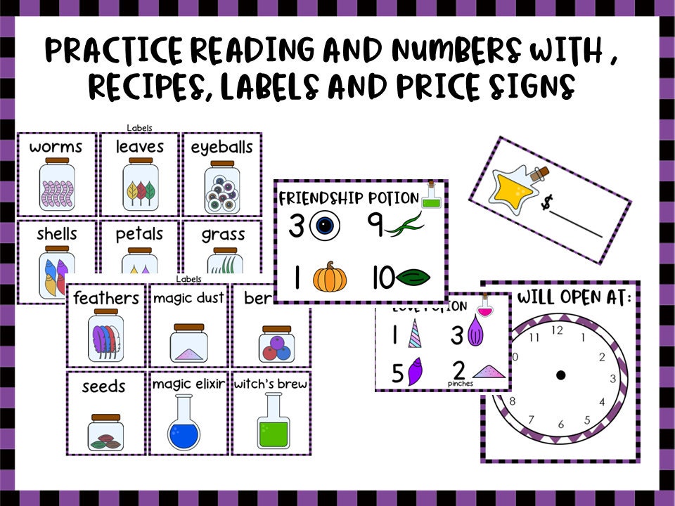 Halloween Potion Station Dramatic Play, Witch Dramatic Play, Halloween ...