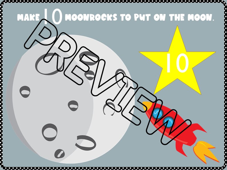 Space Theme Playdough, Playdough Mats, Playdough Mat Number Printables ...