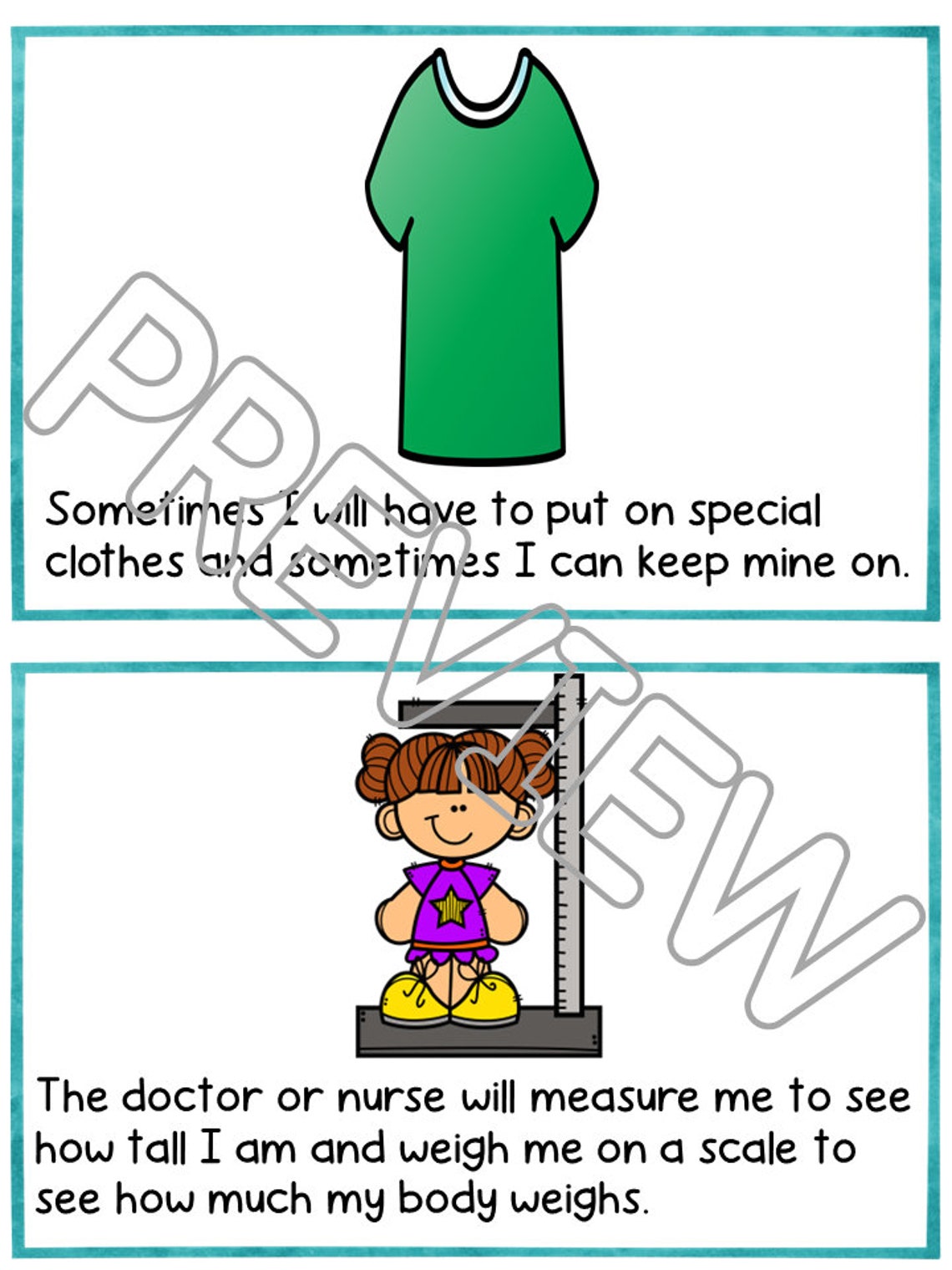Going to the Doctor Social Skills Story, Getting a Checkup, Health ...