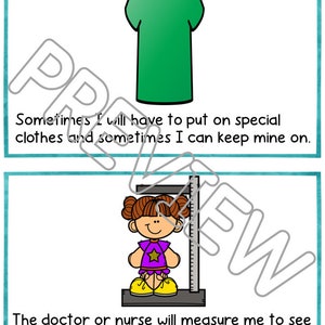 Going to the Doctor Social Skills Story, Getting a Checkup, Health ...