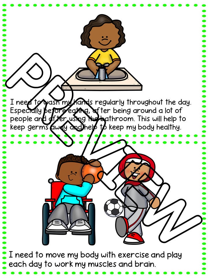 Taking Care of My Body Social Skills Story, Personal Hygiene Social ...