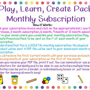 Preschool Monthly Subscription Binder, Preschool Workbook, November ...