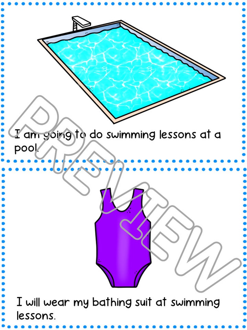 Swimming Lesson Social Skills Story, Printable Social Skills Story ...