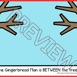 Gingerbread Man Interactive Book, Gingerbread Man Prepositions ...