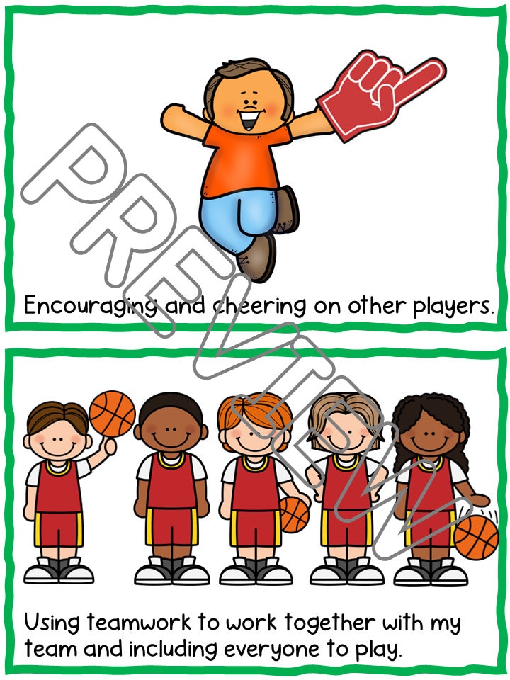 Good Sportsmanship Social Skills Story, Playing Sports Social Skills ...