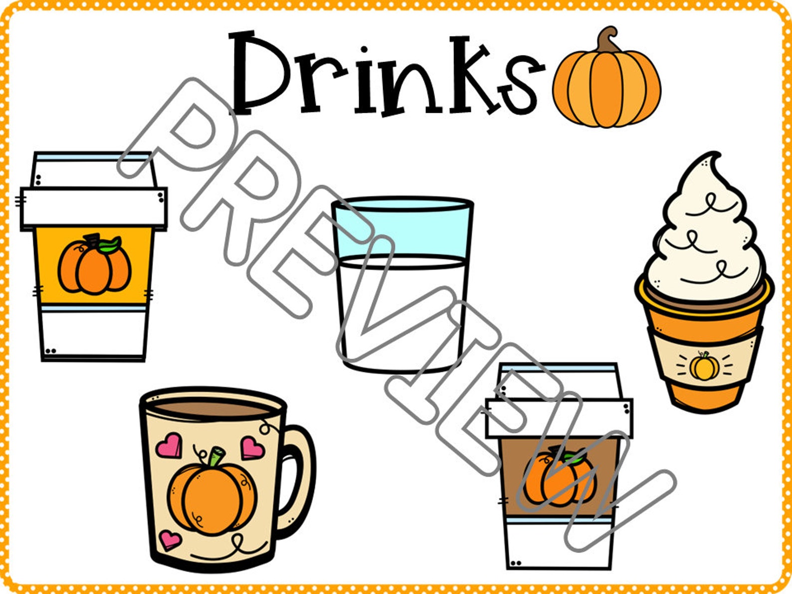 Pumpkin Cafe Dramatic Play Set, Halloween Dramatic Play, Coffee Shop ...