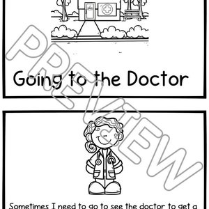Going to the Doctor Social Skills Story, Getting a Checkup, Health ...
