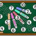 Back to School Math Game, Roll and Cover Math Game, Printable Preschool ...