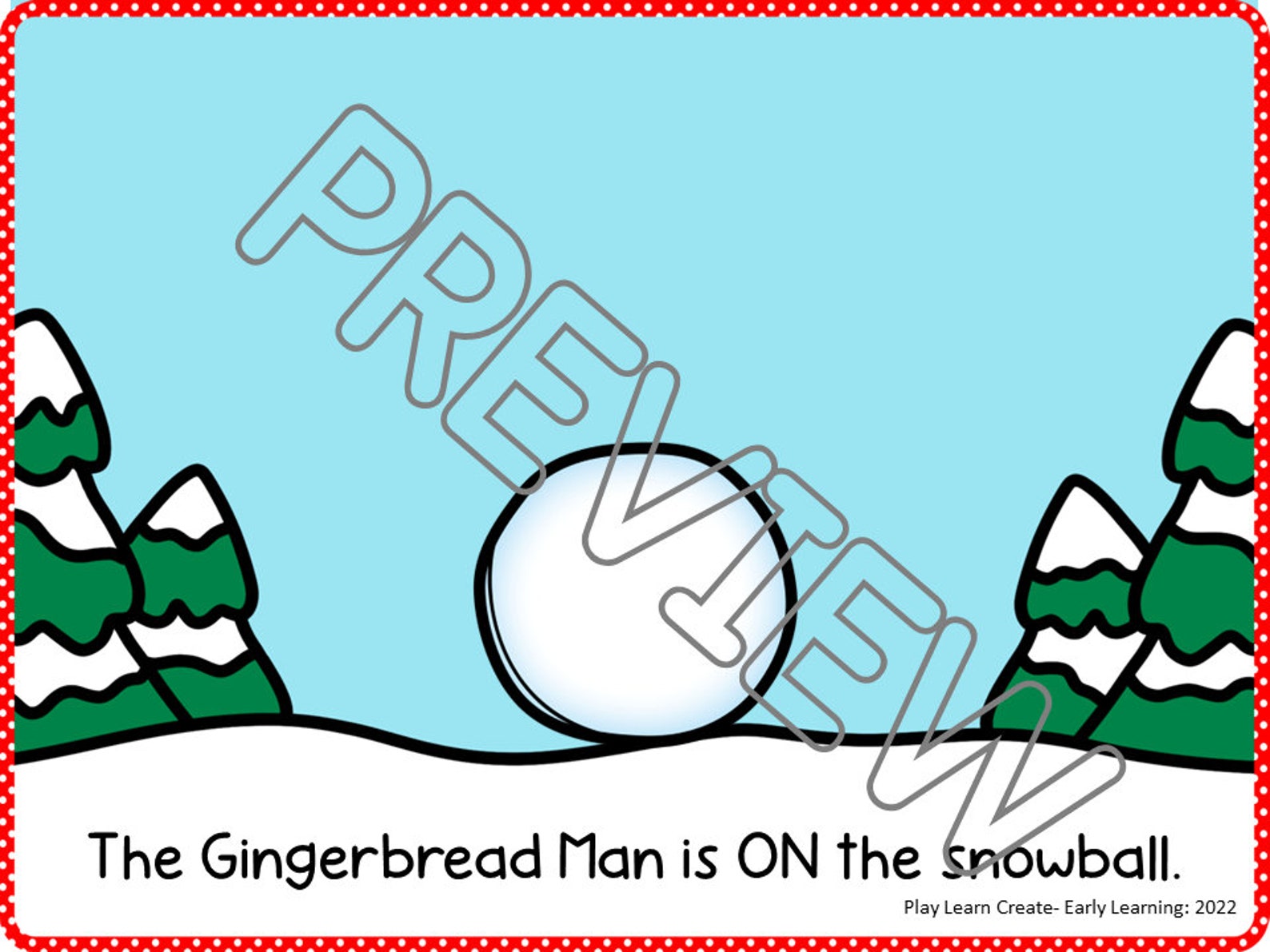 Gingerbread Man Interactive Book, Gingerbread Man Prepositions ...