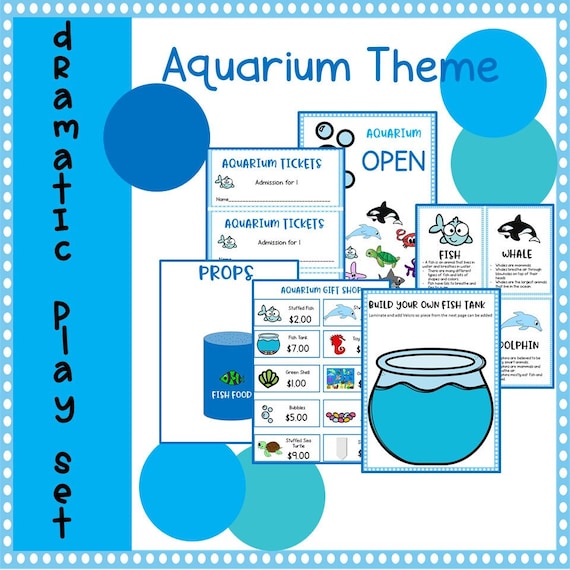 Pretend Play Aquarium Dramatic Play for Preschool Dramatic - Etsy