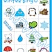 Winter Theme Bingo Game, Toddler Games, Preschool Games, Christmas ...
