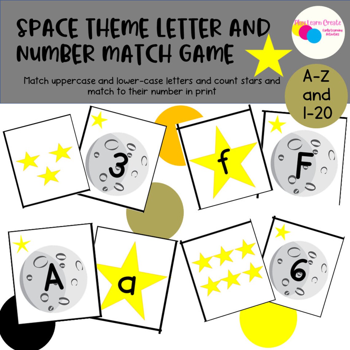 Space Theme Printable Preschool Learning Bundle Preschool | Etsy