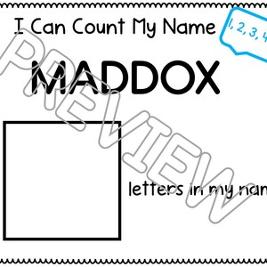Personalized Printable Name Workbook, Custom Name Book, Printable ...