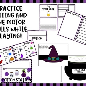 Halloween Potion Station Dramatic Play, Witch Dramatic Play, Halloween ...