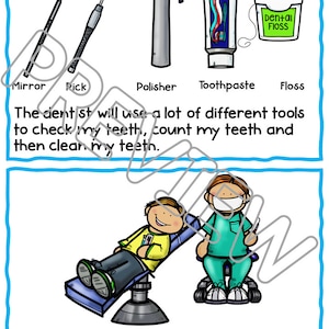 Going to the Dentist Printable Social Skills Story, First Dentist Visit ...