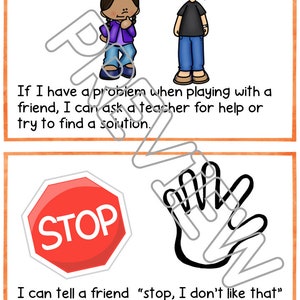 Playing With Friends Social Skills Story, Printable Social Skills Story ...