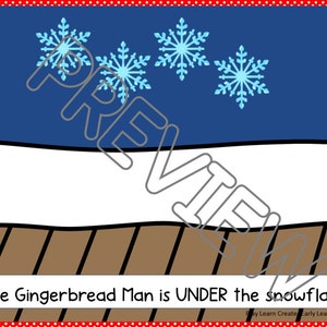 Gingerbread Man Interactive Book, Gingerbread Man Prepositions ...