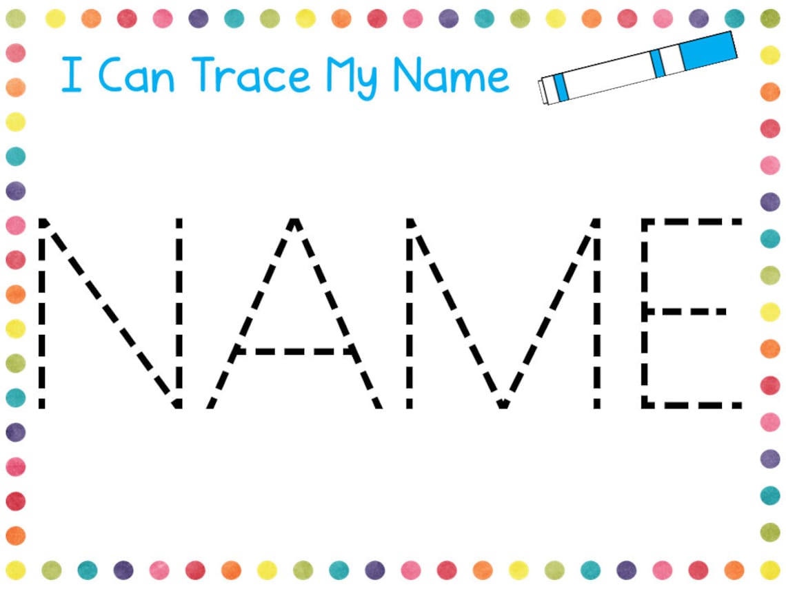 Personalized Name Workbook, Printable Name Book, Editable Name Activity ...
