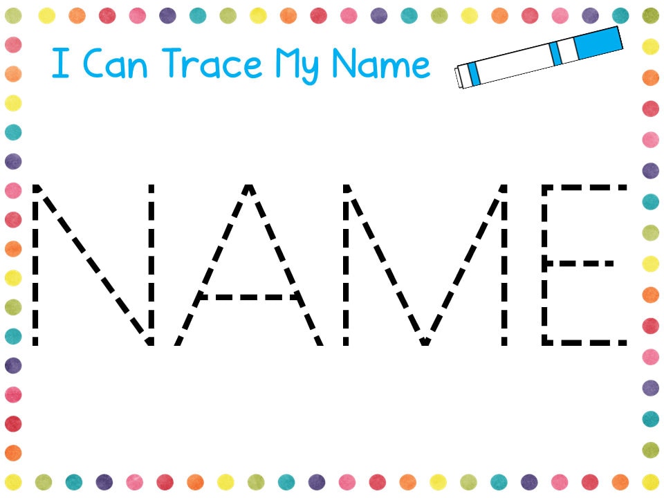Personalized Name Workbook, Printable Name Book, Editable Name Activity ...