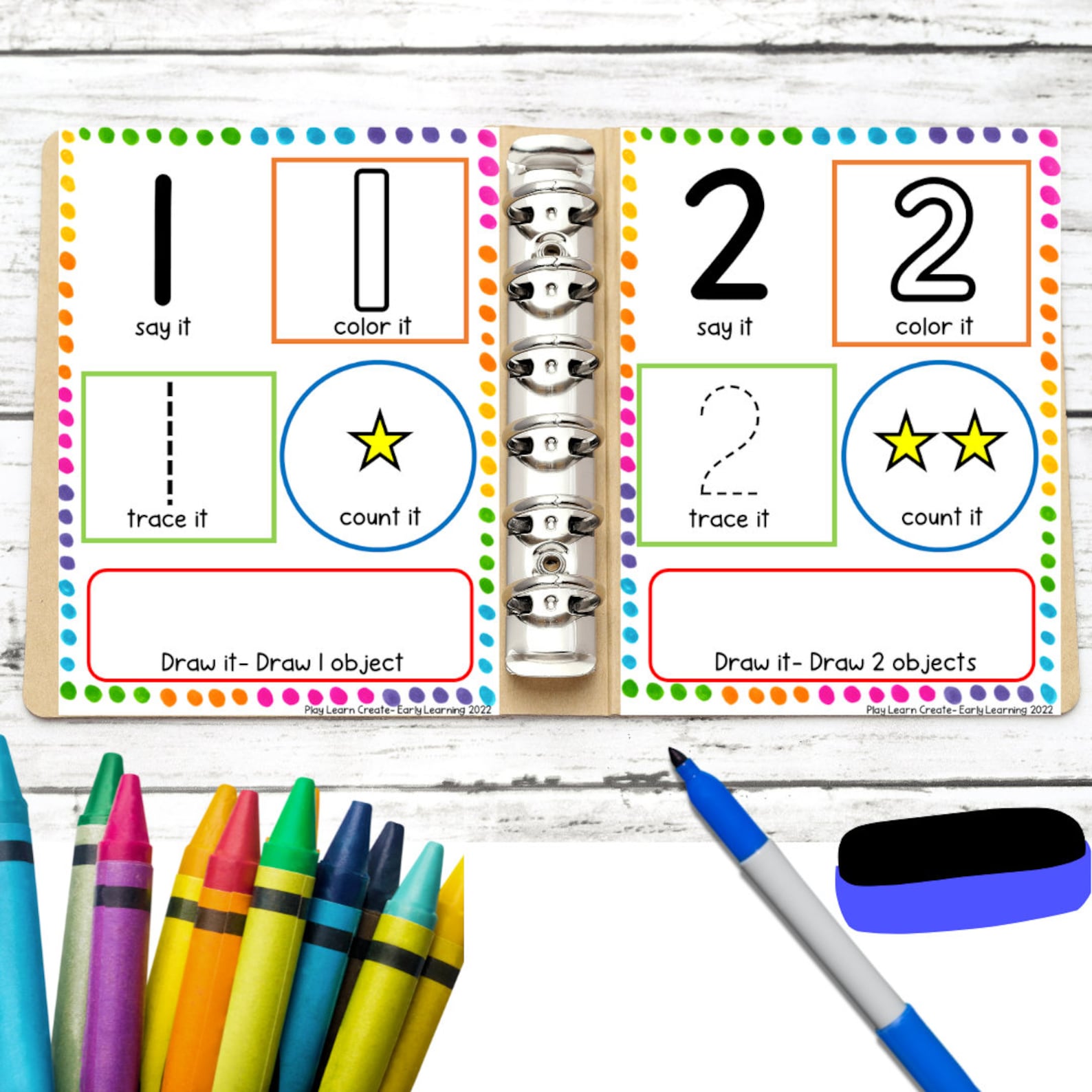 Number Activity Book, Number Printables for Preschool Math ...